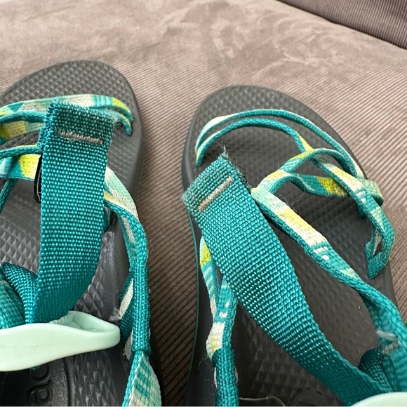 Chaco | Shoes | Chaco Girls Z Cloud X Sports Sandals Blue Geometric ...